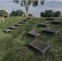 China Hot Galvanized Steel Grating 3mm Cross Bar Thickness 30mm Bearing Bar Pitch Non Slip Flooring for sale