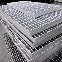 China Industrial Steel Grating 1000x1000mm Hot Galvanized Anti Rust Flooring 3mm Cross Bar for sale