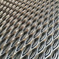 China Galvanized Expanded Metal Sheet 30mm x 10mm Opening LWM 30mm Q235 Steel 1.5mm Strand for sale