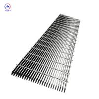 China Industrial Steel Grating 1000x1000mm Hot Galvanized Welded Flat Bar 30mm Pitch for sale