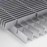 China Steel Floor Decking Grating 1000x1000mm Welded Stainless Steel Non Slip Bar Grating for sale