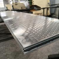 China Hexagonal Pattern Perforated Metal Plate With Rectangular Shape And Oblong Hole for sale