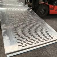 China 45mm Height Perforated Metal Plate Anti Slip Industrial Flooring 10x10mm Hole for sale