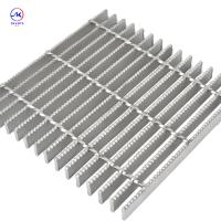 China Hot Galvanized Flat Steel Grating 30mm Bearing Bar Pitch 1000x1000mm Industrial Flooring for sale