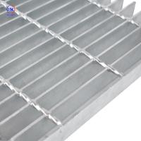 China Industrial Steel Grating 30mm Bearing Bar Spacing 1000x1000mm Flat Bar Hot Galvanized for sale