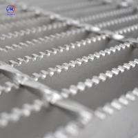 China Industrial Steel Grating 1000x1000mm 30mm Bearing Bar Pitch Machine Pressure Welding Non Slip Flooring for sale