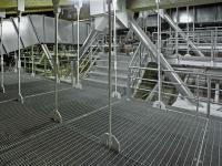 China Industrial Steel Grating 6mm Cross Bar Plain Bearing Bar Galvanized Q235 Q345 for sale