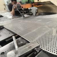 China Heavy Duty Perforated Metal Plate 10x10mm Holes ISO9001 Load Bearing 3000mm Length for sale