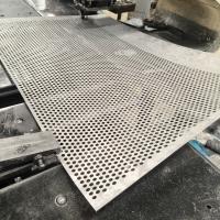 China Heavy Duty Perforated Metal Plate 10x10mm Holes ISO9001 Load Bearing 3000mm Length for sale