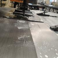 China 10x10mm Hexagonal Hole Perforated Metal Plate 3000mm Length Heavy Duty for sale