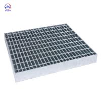 China 38mm I-Bar Flat Steel Grating Serrated Anti-Skid 1000x6000mm Heavy Duty for sale