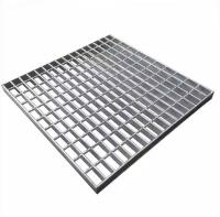 China Plain Surface 100mm Cross Bar Spacing Industrial Steel Grating 3-10mm Thick for sale