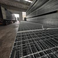 China Custom Industrial Steel Grating Press Lock 3mm-5mm Pressure Welded Grid Plate Hot Galvanized for sale