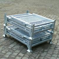 China Foldable Stackable Storage Cage 1200x1000x890mm Heavy Duty Metal Wire Logistics Cage for sale