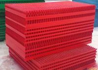 China 38x38x38 Fiberglass Grating Panels - 25mm to 65mm Thickness for Car Wash Flooring & Industrial Applications for sale