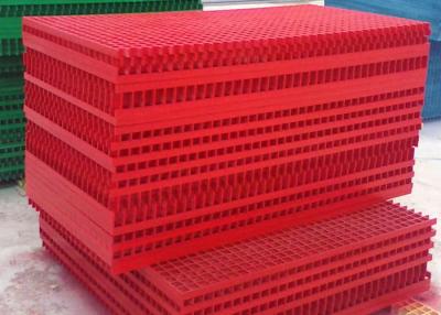 China 38x38x38 Fiberglass Grating Panels - 25mm to 65mm Thickness for Car Wash Flooring & Industrial Applications for sale