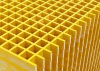 China 50x50 Yellow Walkway Frp Molded Grating Panels for sale