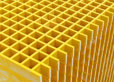 China 35×35×35 Pultruded Fiberglass Grating Panels with 20+ Year Lifespan and Multiple Thickness Options for sale