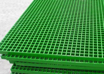 China Customized Fiberglass Grating Panels 25x5mm Bearing Bar for Building Walkways for sale