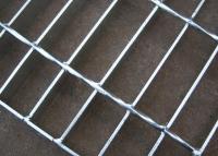 China 19-W-2 Heavy Duty Galvanized Steel Floor Grating with 50×5 Bearing Bars for Industrial Applications for sale