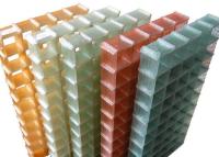 China Colorful Fiberglass Safety Grating 38x38mm Mesh with 25-65mm Thickness for Anti-Slip Industrial Flooring for sale