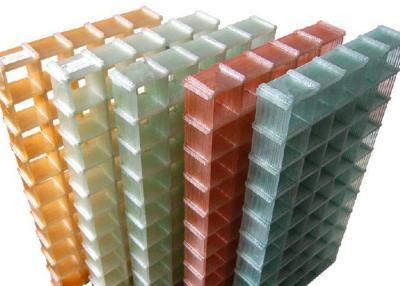 China Colorful Fiberglass Safety Grating 38x38mm Mesh with 25-65mm Thickness for Anti-Slip Industrial Flooring for sale