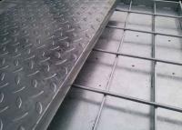 China 15-W-4 Compound Steel Grating with Checker Plate | 25-100mm Bearing Bars | Hot Dip Galvanized for sale