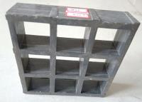 China Black Fiberglass Grating Stair Treads 25-65mm Thickness with Skid Resistance for Industrial Safety for sale