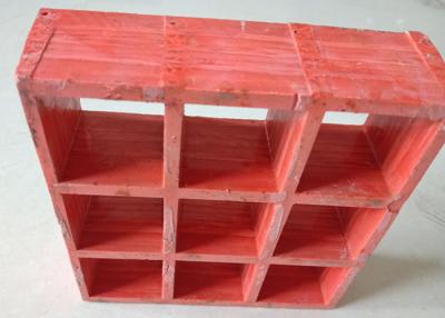 China Red Fiberglass Reinforced Grating 38mm Thickness for Refinery Platforms with 20+ Year Lifespan for sale