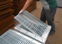 China Galvanized Steel Trench Drain Cover 1000mm Width with 6000mm Length Options for Driveway Drainage for sale