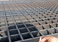 China Heavy Duty Mild Steel Floor Grating 12mm×12mm Cross Bar 800mm×1025mm Panel with Hot-Dip Galvanized Finish for sale