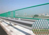 China PVC Coated Expanded Metal Mesh Fence for Highway Protection - 25x5mm to 100x10mm Bearing Bars, Multiple Steel Grades for sale