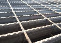 China 19-W-2 Welding Serrated Steel Grating 1m x 6m Panels Hot Dip Galvanized ISO for sale