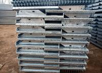 China 70mm T4 Galvanized Steel Stair Treads Grating Steps Bolted Connection 253/30/100mm for sale