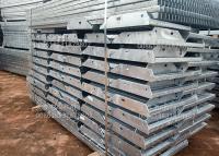 China 70mm T4 Galvanized Steel Stair Treads Grating Steps Bolted Connection 253/30/100mm for sale