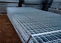 China Hot Dipped Galvanized Serrated Steel Grating 5x5mm Cross Bar 30mm Spacing Walkway Platform for sale