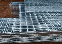 China Hot Dip Galvanized Steel Grating Industrial Walkway 25x5mm High Load Bearing Platform for sale