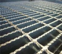 China Galvanized Serrated Steel Grating 25x5mm Bearing Bar 41x100mm Pitch Industrial Safety Grid for sale