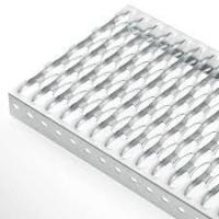 China Perforated Metal Grip Strut Safety Grating Antiskid Walkway Plate 25mm Opening Steel Aluminum for sale