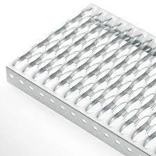 China Perforated Metal Grip Strut Safety Grating Antiskid Walkway Plate 25mm Opening Steel Aluminum for sale