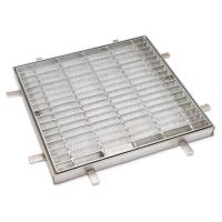 China Stainless Steel Trench Cover Plate 30mm Bearing Bar Pitch Heavy Duty Drain Grating for sale