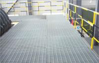 China Hot Dipped Galvanized Steel Grating 30mm Bearing Bar Pitch 50mm Cross Bar Pitch for sale