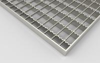 China Aluminum Galvanized Serrated I-Bar Grating 30mm 40mm Pitch for Walkway Floor for sale