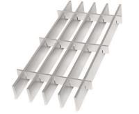 China Aluminum Galvanized Serrated I-Bar Grating 30mm 40mm Pitch for Walkway Floor for sale