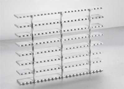 China Customized Q235 Hot Dip Galvanized Steel Bar Grating Walkway Platform Stair Treads 25x5mm for sale