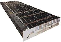 China Heavy Duty Steel Grating Stair Treads 125mm Bearing Bar Pitch Hot Dip Galvanized for sale