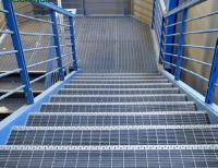 China Heavy Duty Welded I Bar Steel Grating Catwalk 25x5mm Bearing Bar 30mm Pitch for sale