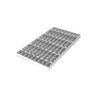 China Hot Dipped Galvanized Serrated Steel Grating 25x5mm Anti-Slip Industrial Flooring for sale