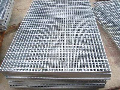 China Q235 Hot Dip Galvanized Steel Floor Grating 25x5mm Bearing Bar 41x100mm Pitch for Platform for sale