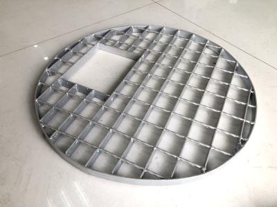 China Galvanized Anti Slip Q345 Steel Grating Trench Cover 100mm Cross Bar Pitch for sale